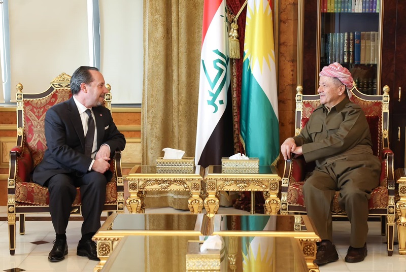 سەرۆك بارزانی پێشوازی لە جێگری باڵیۆزی ئەمەریكا لە عێراق دەكات